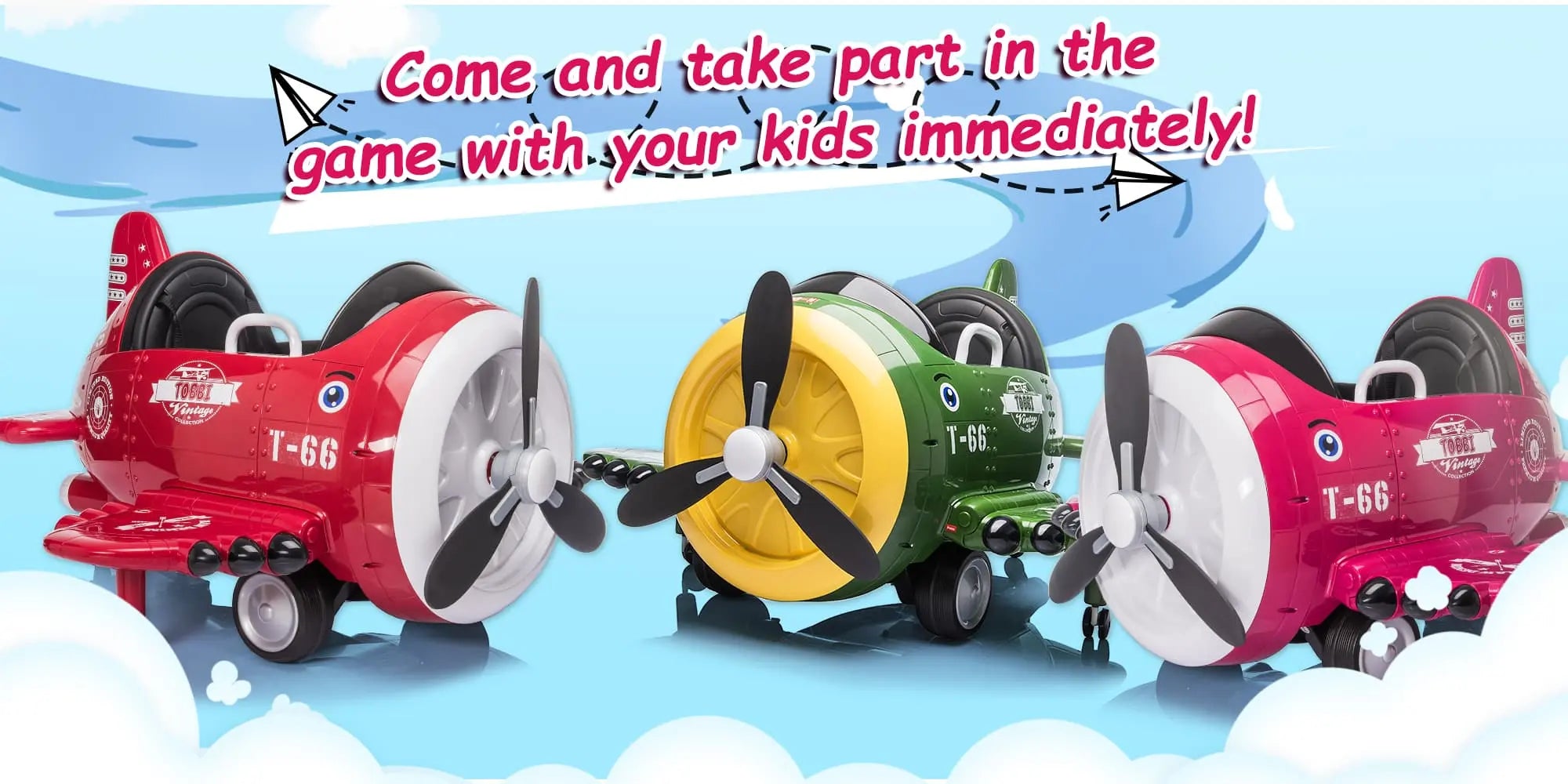 Teaching Kids About Aviation with Airplane Ride-On Toys – Tobbi