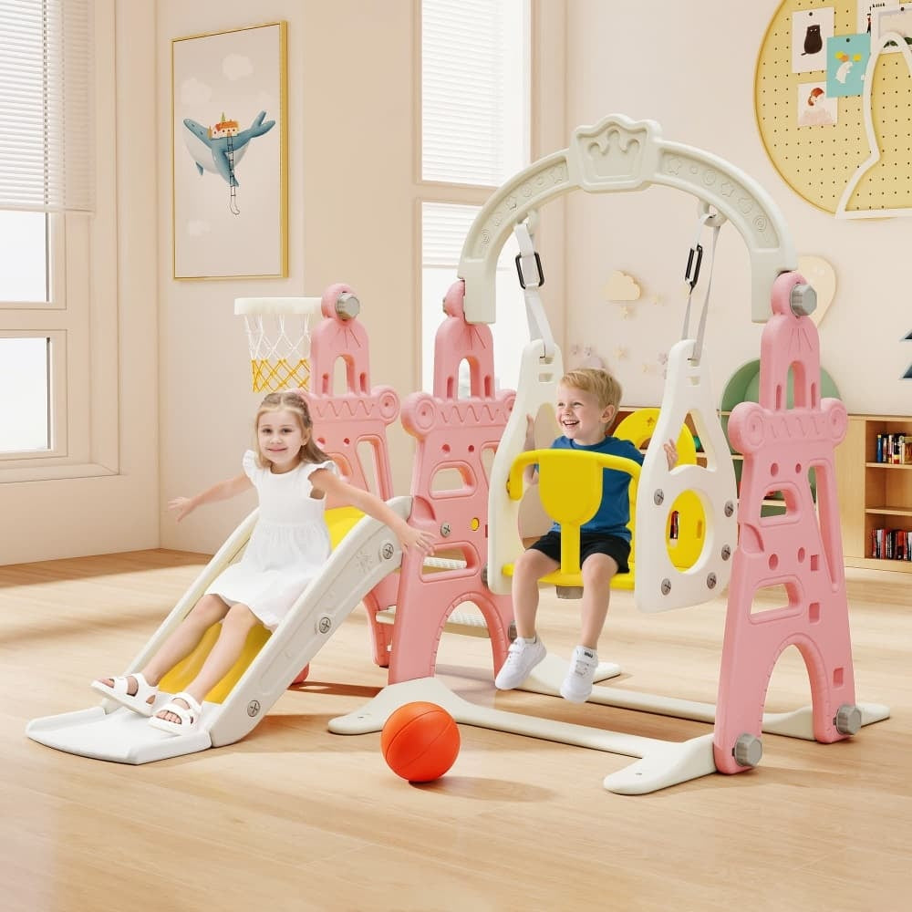 TOBBI & NYEEKOY Toddler Slide and Swing Playset – Tobbi